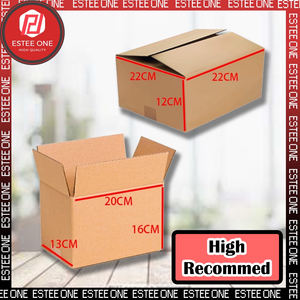 ESTEE Carton Box Small to Medium Kotak Kecil & Sederhana Courier Moving Storage Paper box Kotak ...