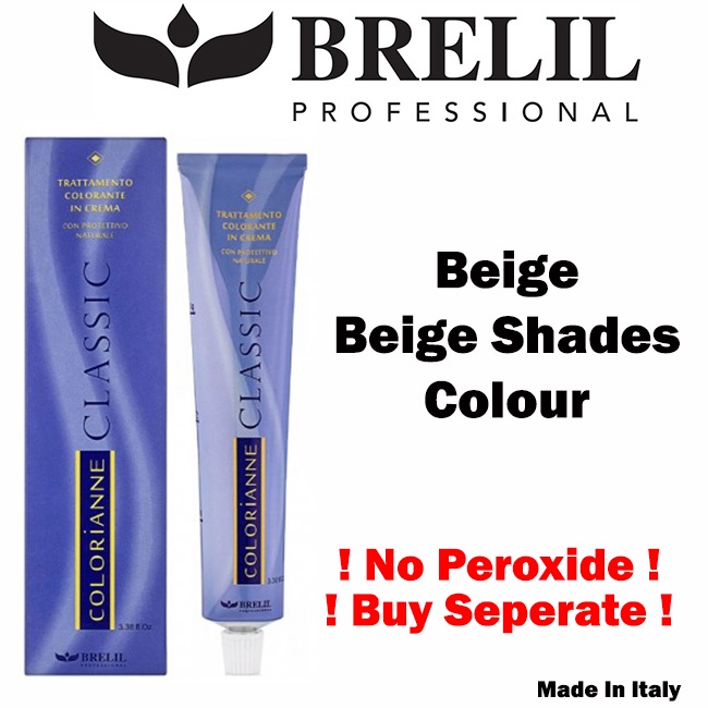 Brelil Hair Dye Colorianne Beige Grey Hair Brelil Colour Cream Dyeing ...