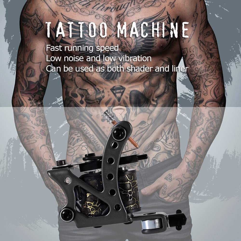 Tattoo Machine Professional Tattoo Motor Tattooing Shader & Liner ...