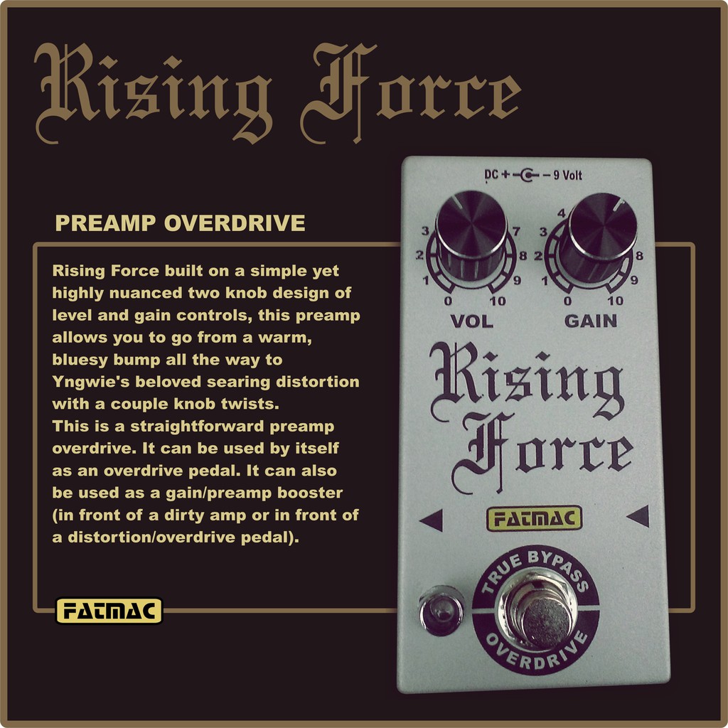 Fatmac Rising Force Guitar Effect (Overdrive) | Shopee Malaysia
