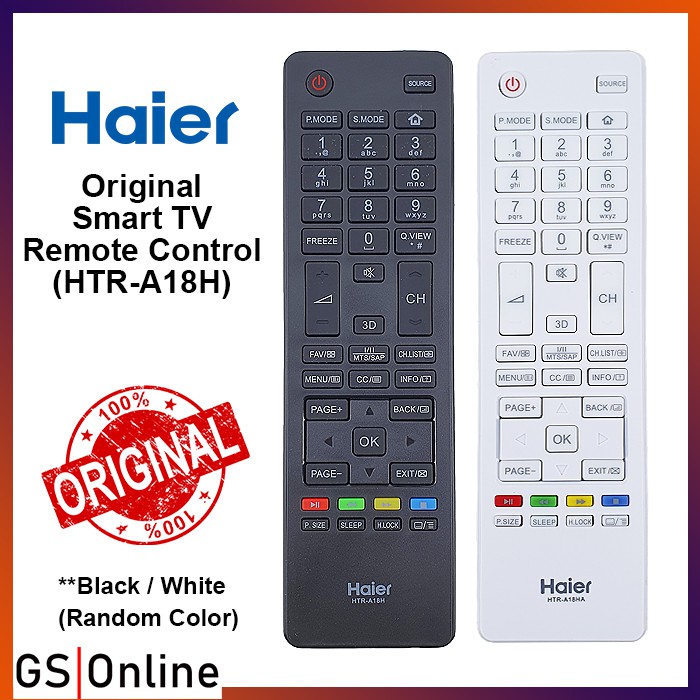 ORIGINAL HAIER LCD LED TV REMOTE CONTROL AND REPLACEMENT (HTR-A18H ...