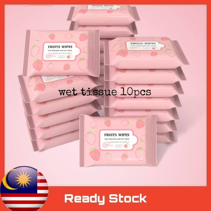 Mini Wet Tisuue Travel / School Wet Tissue Tisu Basah Mini Baby wipes ...