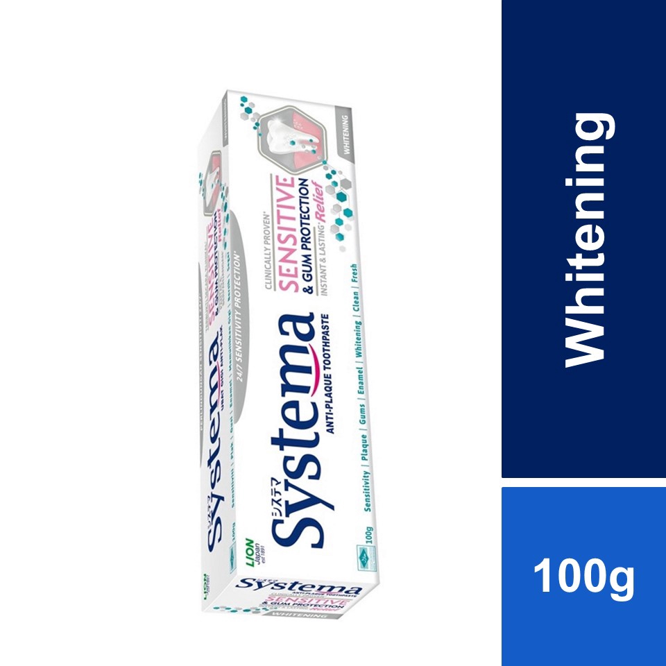 Systema Sensitive & Gum Protection Toothpaste Whitening (100g) | Shopee ...