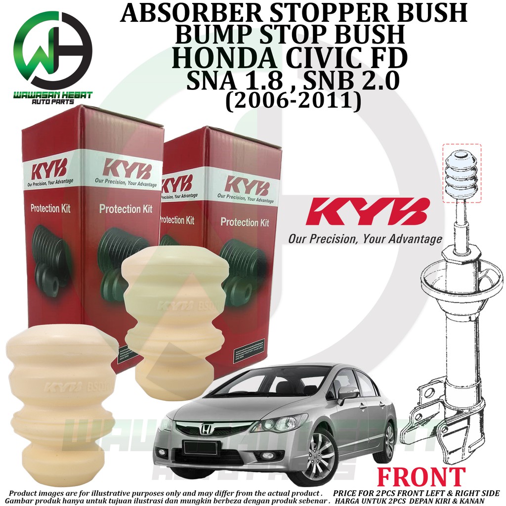 Honda Civic FD SNA 1.8 , SNB 2.0 Front Absorber Bump Stop Kit Bush ...