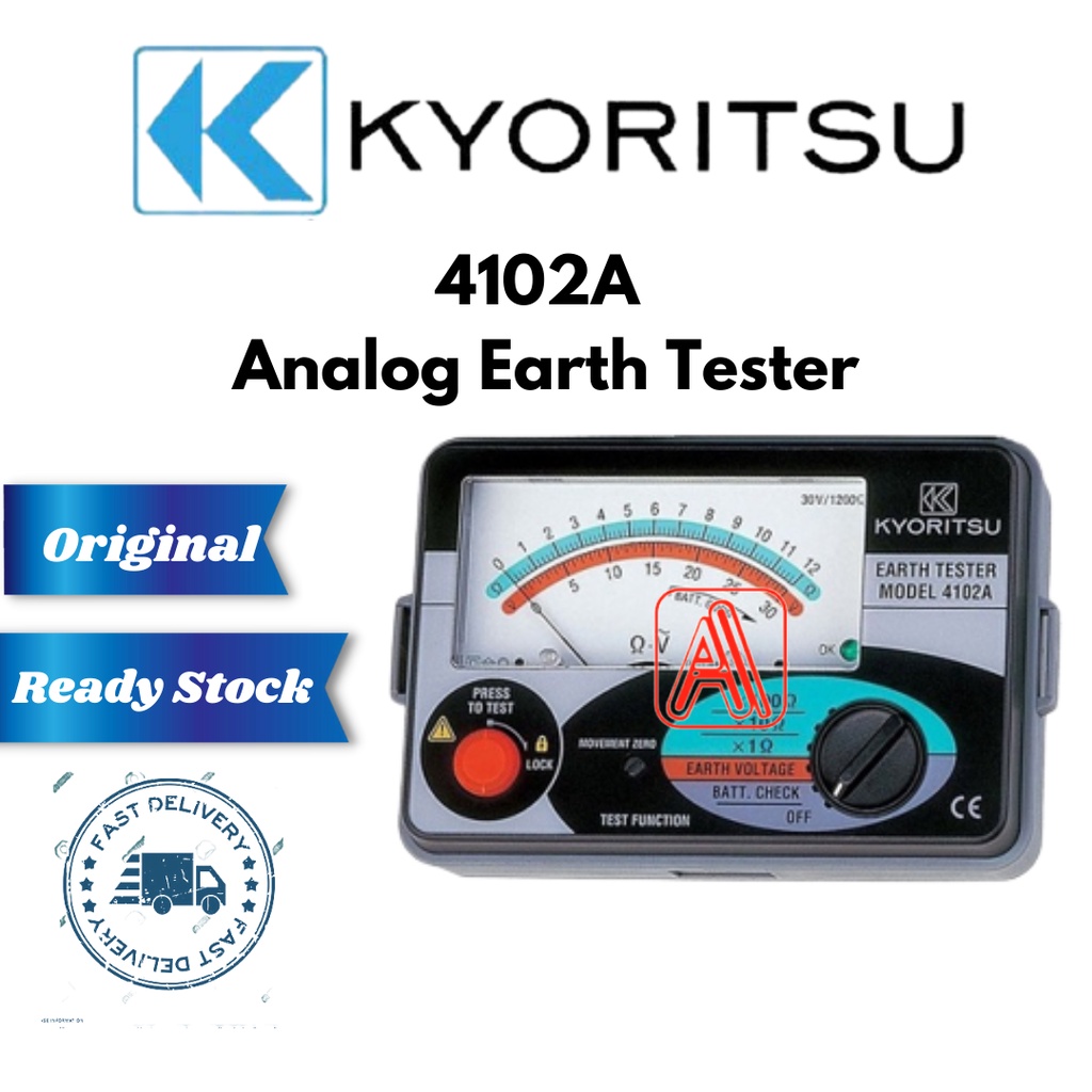 Kyoritsu 4102A Analog Earth Testers Earth Resistance Tester | Shopee ...