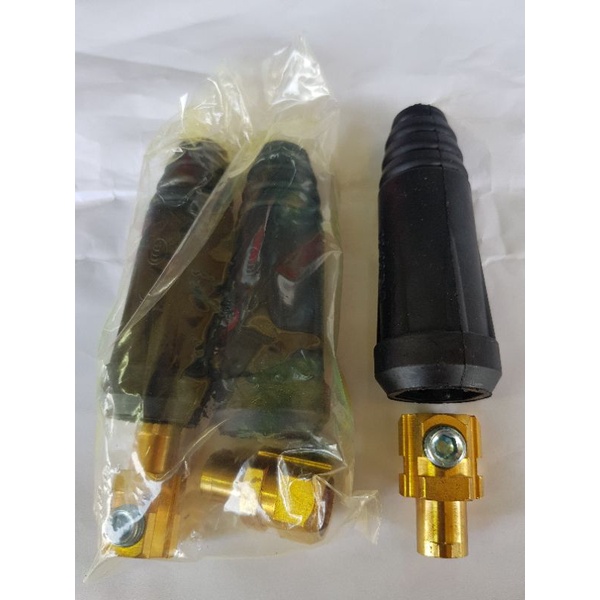 [2PC] WELDING CABLE CONNECTOR / ACCESSORY WIRE PANEL SOCKET PARTS ...