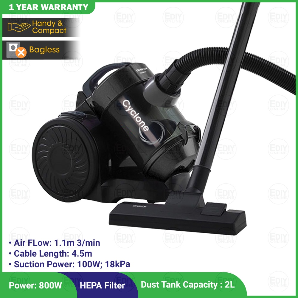 【NEW】 KHIND VC8008 VC8010 VC8012 MAX POWER 800W 1000W 1200W CYCLONE ...