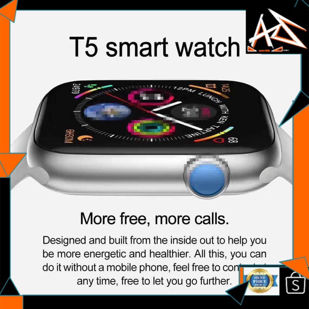 MALAYSIA UP📣 (T5 Smart Watch )Bluetooth Call Touch Screen Smartwatch ...