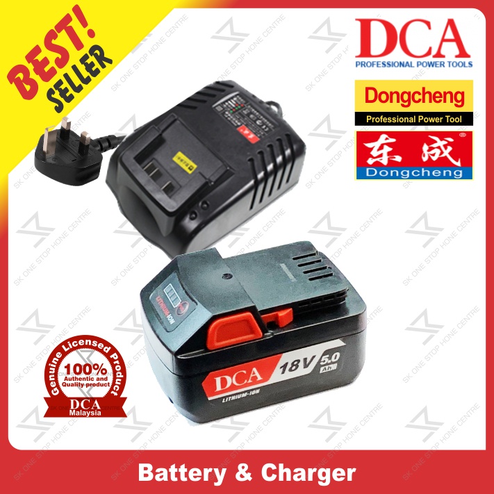 DCA/ Dong Cheng 18v 4.0Ah / 5.0ah Li-ON Battery / FFCL18-04 Charger ...