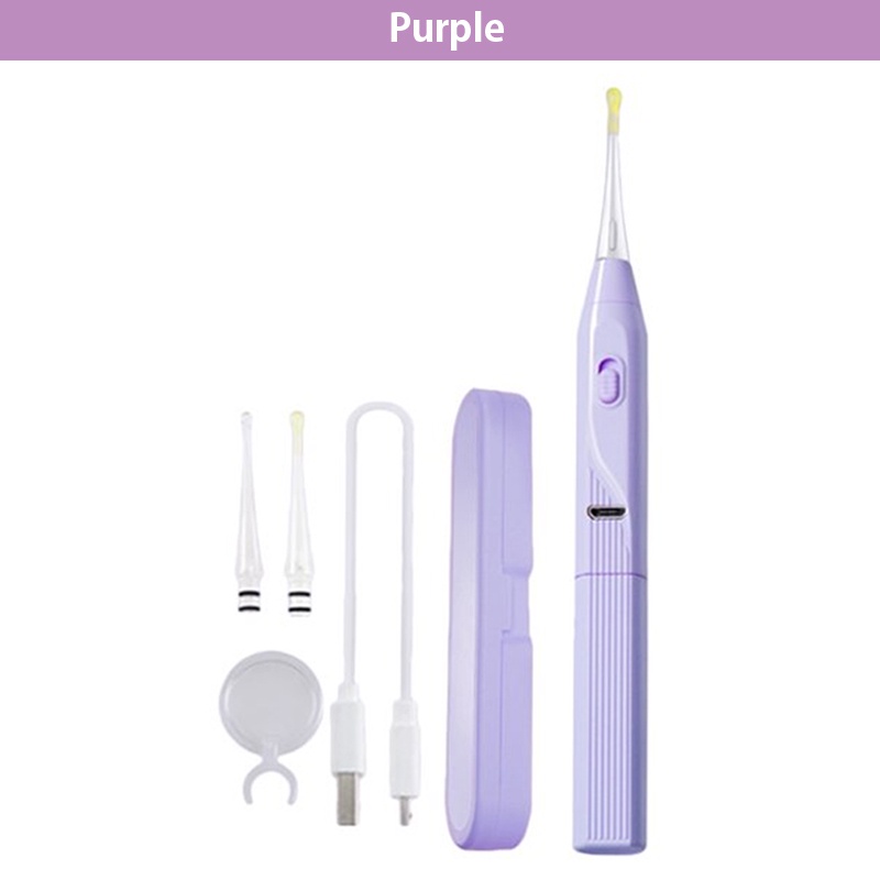 𝗖𝗔𝗡𝗔𝗟 𝗣𝗥𝗢𝗧𝗘𝗖𝗧𝗜𝗢𝗡》Rechargeable Luminous LED Ear Pick Soft Silicone Ear ...