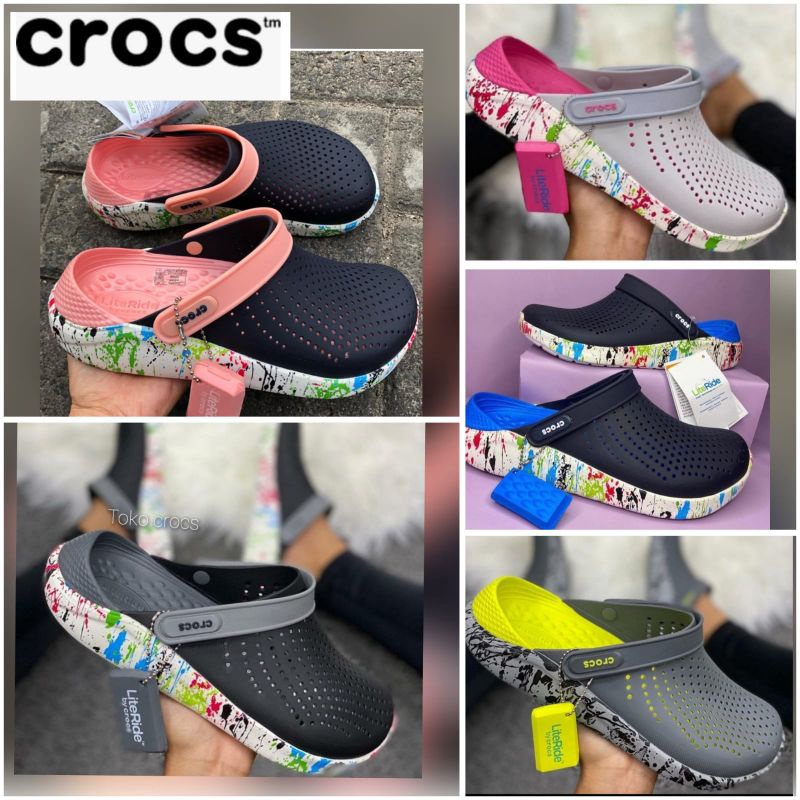 Crocs literide MOTIF SANDALS FOR MEN WOMEN / Crocs women's sandals ...