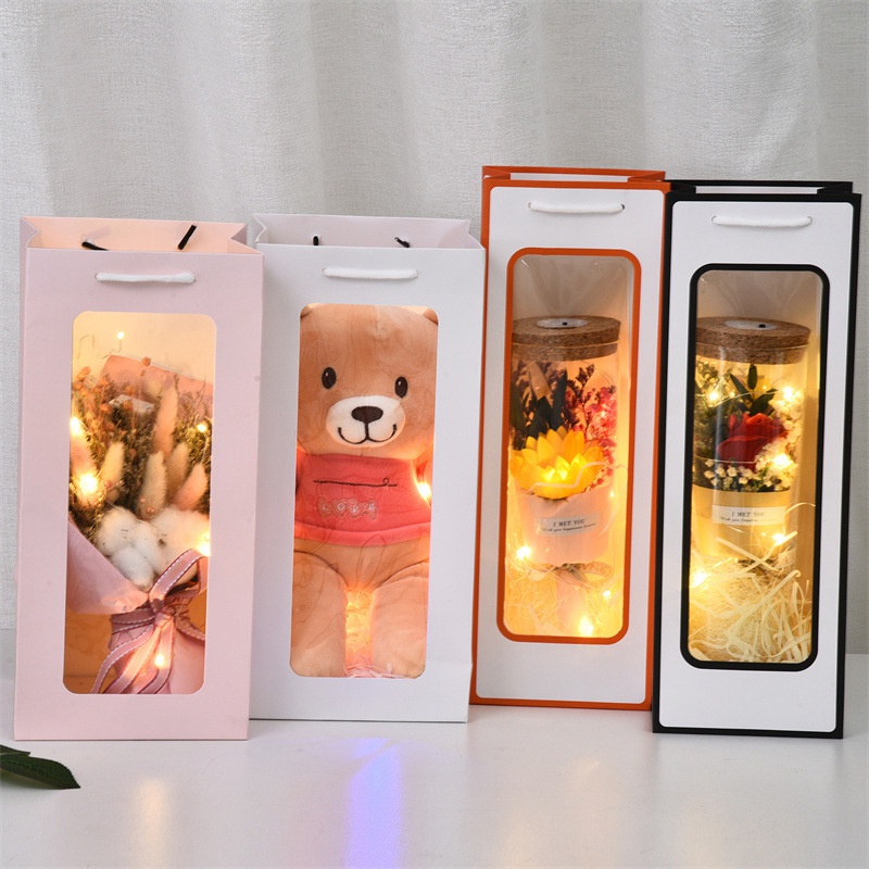 Transparent Window Paper Bag Happy Birthday Exclusive Paper Bag Event ...