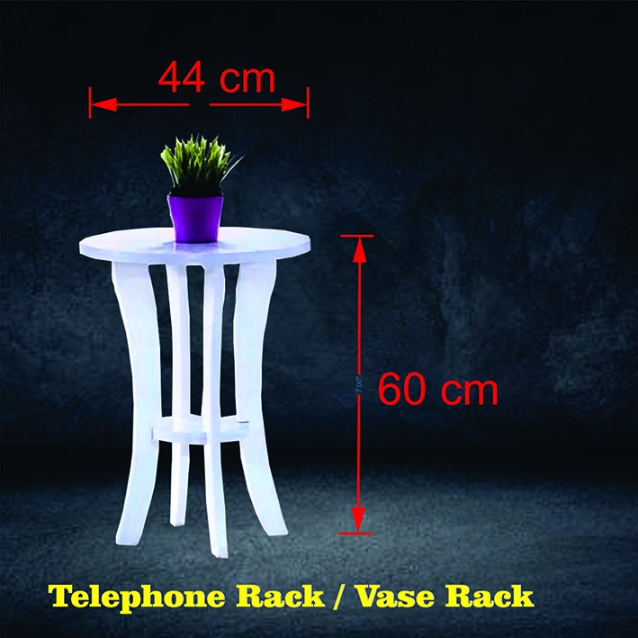 Telephone Rack/ Vase Rack / Beside Sofa / White Colour | Shopee Malaysia