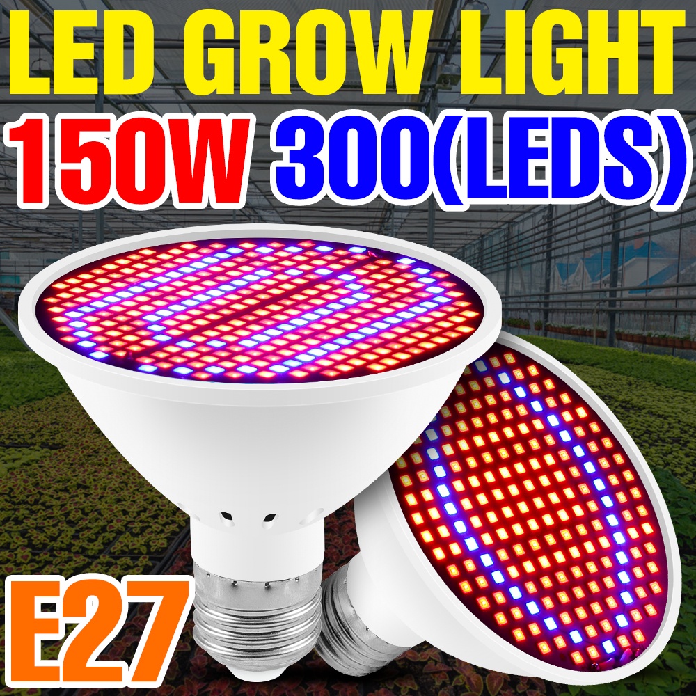100W Plant Lamp LED Indoor Grow Light 220V Full Spectrum Growth Bulb ...