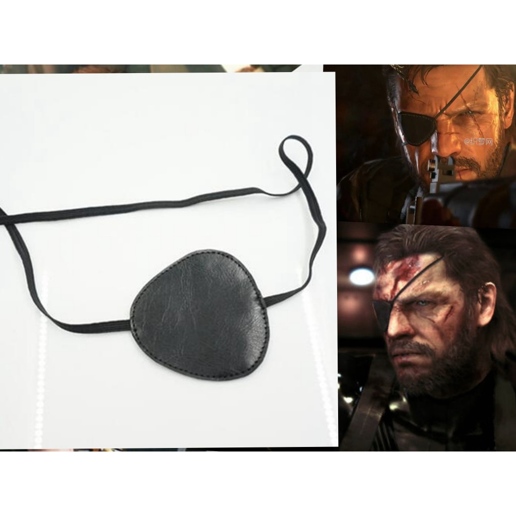 metal gear solid solid snake eye patch multi use cosplay black eye ...