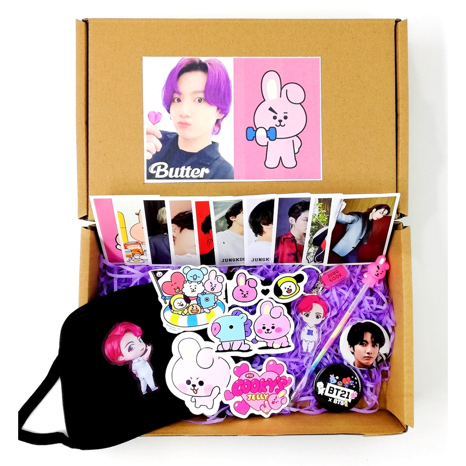 BTS GIFT BOX Birthday Present BT21 Hadiah Set Surprise Gift KPOP Chimmy ...