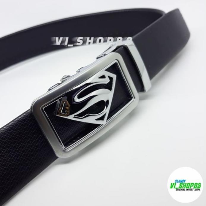 Recommend Men's Leather Buckle Belt LOGO S Belt SUPERMAN | Shopee Malaysia