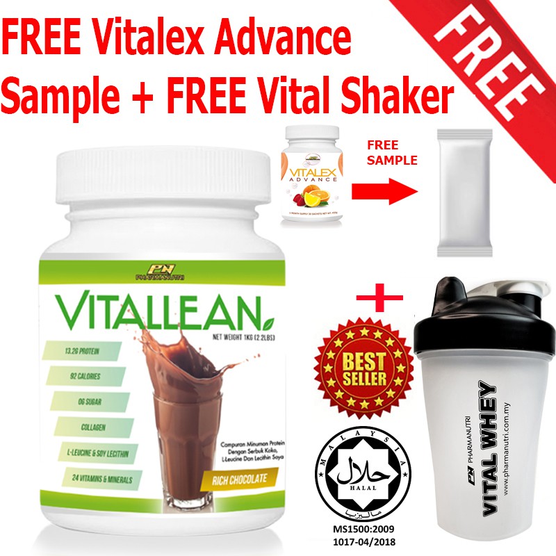 VitalLean @ Vital Lean Meal Replacement HALAL,1kg,0g Sugar,92 Calorie+ ...