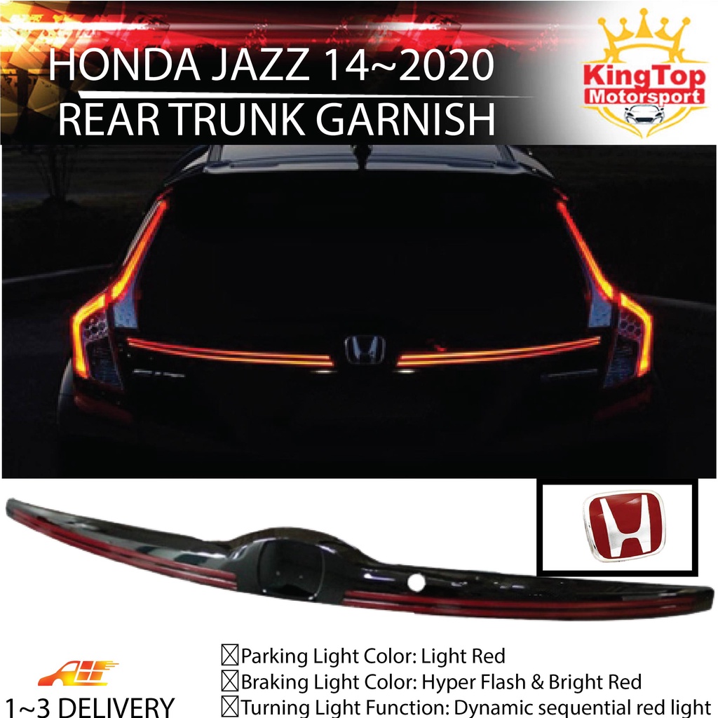 Honda Jazz Fit GK GK5 2014 - 2020 Rear Trunk Garnish Brake Light Lamp ...