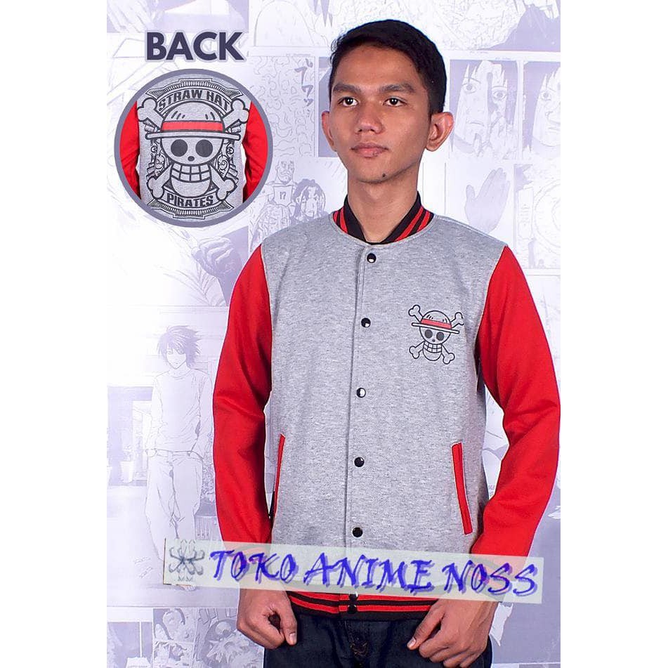 One piece anime Varsity Jacket | Shopee Malaysia