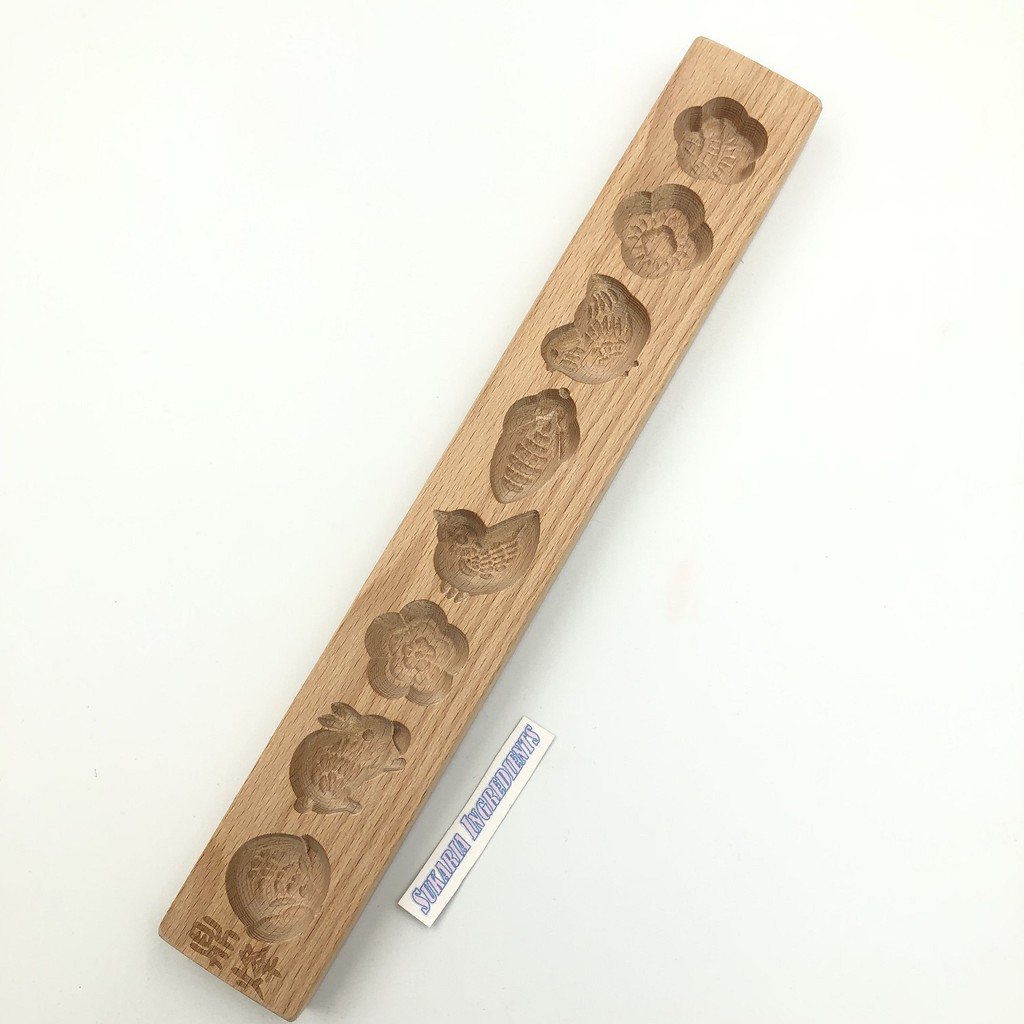 8/5in1 Wooden Mould Traditional Cookies Kuih Bangkit Mould 8/5孔木模 番婆饼 ...
