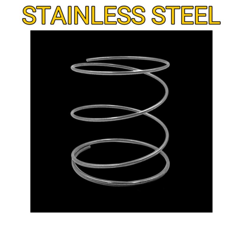 Stainless Steel Compression Spring Wire 1.30mm 24mm 36.3mm 4 Coils ...