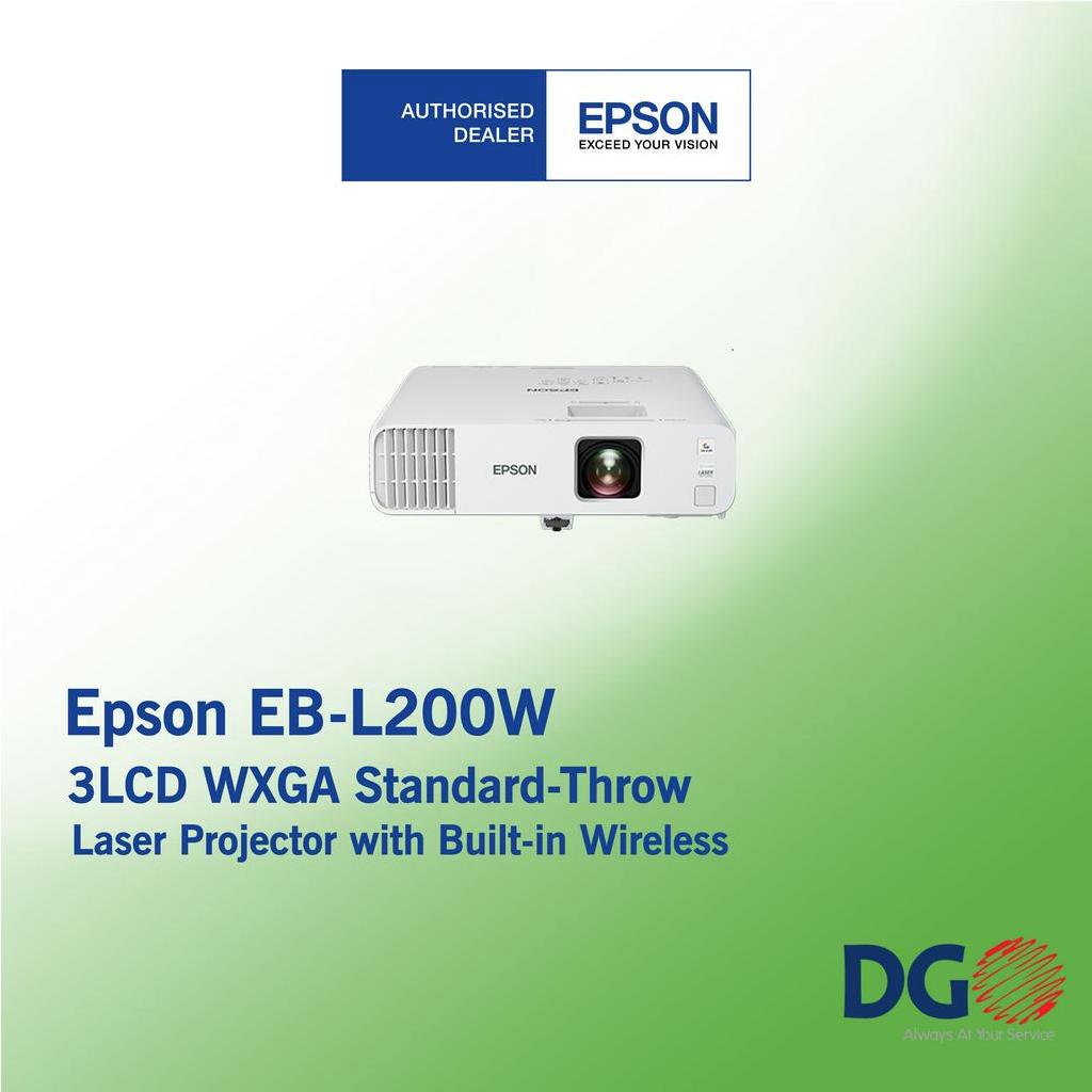 Epson EB-L200W 3LCD WXGA Standard-Throw Laser Projector with Built-in Wireless | Shopee Malaysia