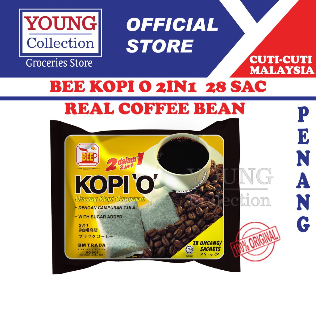 BEE UNCANG KOPI O 2 IN 1 25S x 26GM HALAL COFFEE | Shopee Malaysia