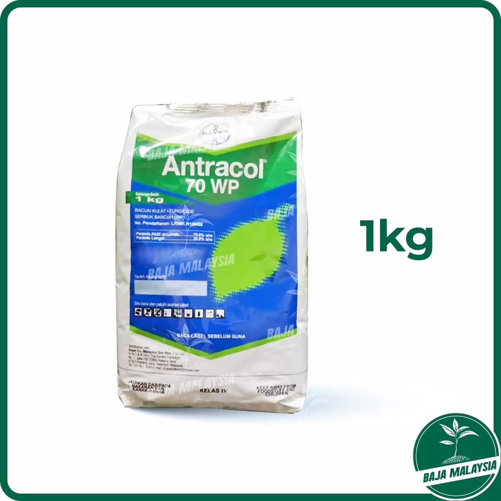 BAYER Antracol 70WP 1KG Propineb 70% Fungicide Racun Kulat Serbuk ...