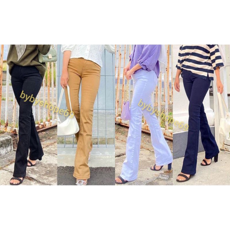 🇲🇾Seluar jeans perempuan /Bootcut jeans woman💥Denim jeans[Ready stock ...