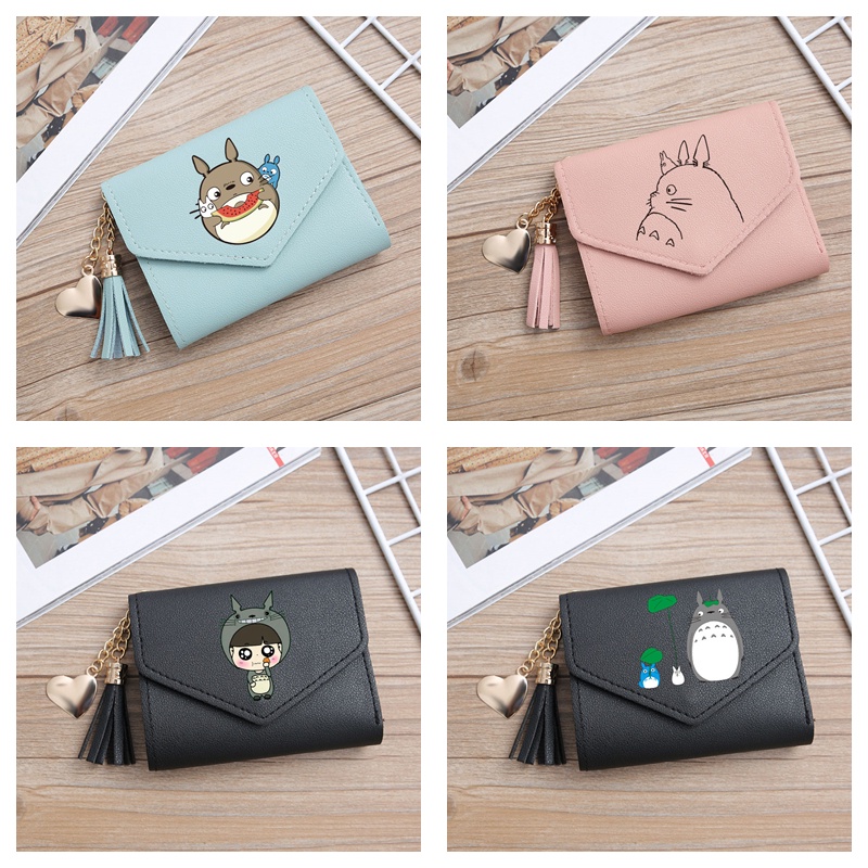 Cute Wallet Anime Totoro Wallet Student Wallet Women Purse Short Wallet ...