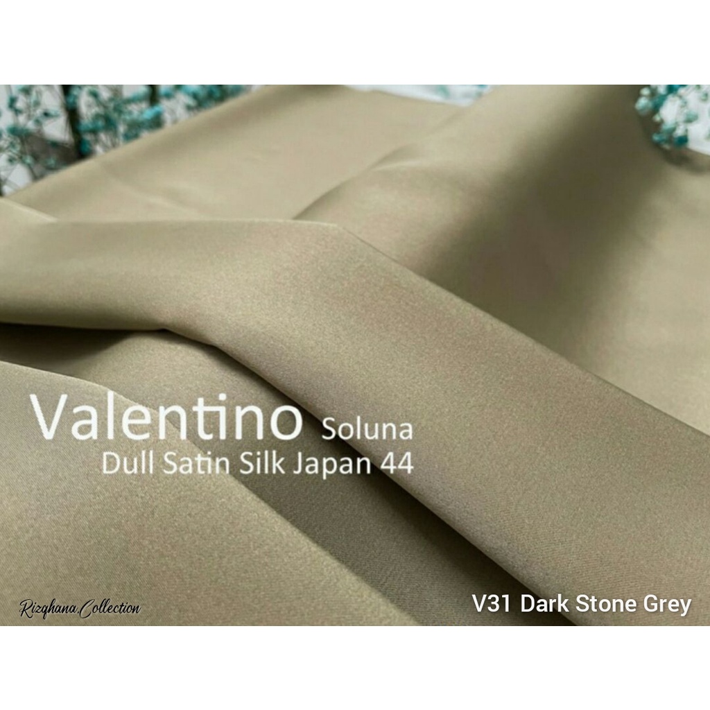 🍁 KAIN ELA DULL SATIN VALENTINO SOLUNA SILK JAPAN/HARGA UNTUK 4 METER/MURAH/SI | Shopee Malaysia