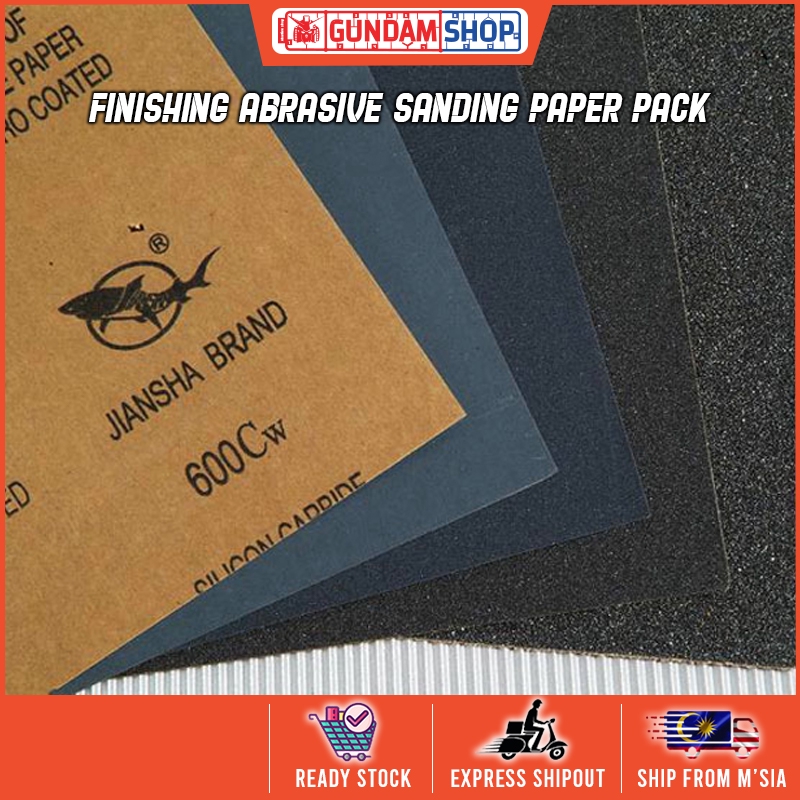 Finishing Abrasive Sanding Paper Pack- P400, P600, P800, P1000, P1500 ...