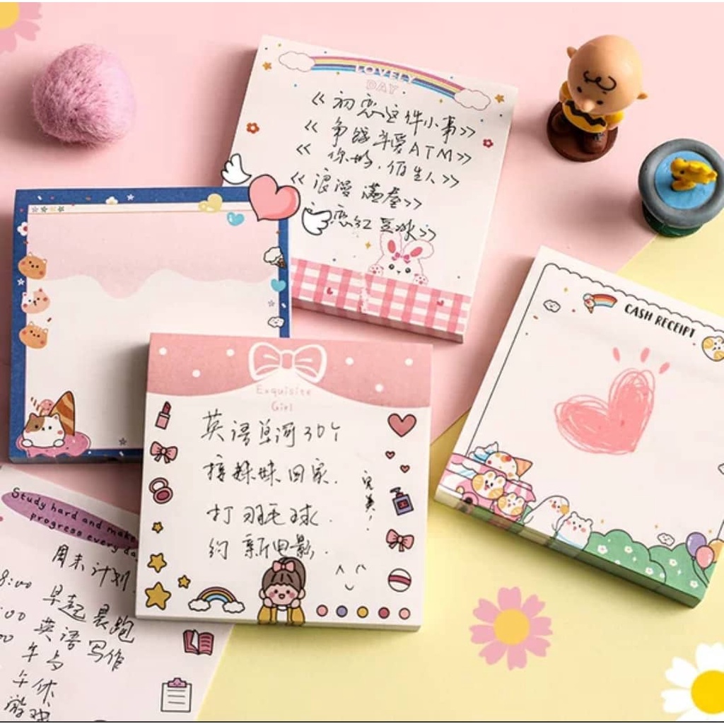 Notes, sticky notes, cute sticky notes | Shopee Malaysia