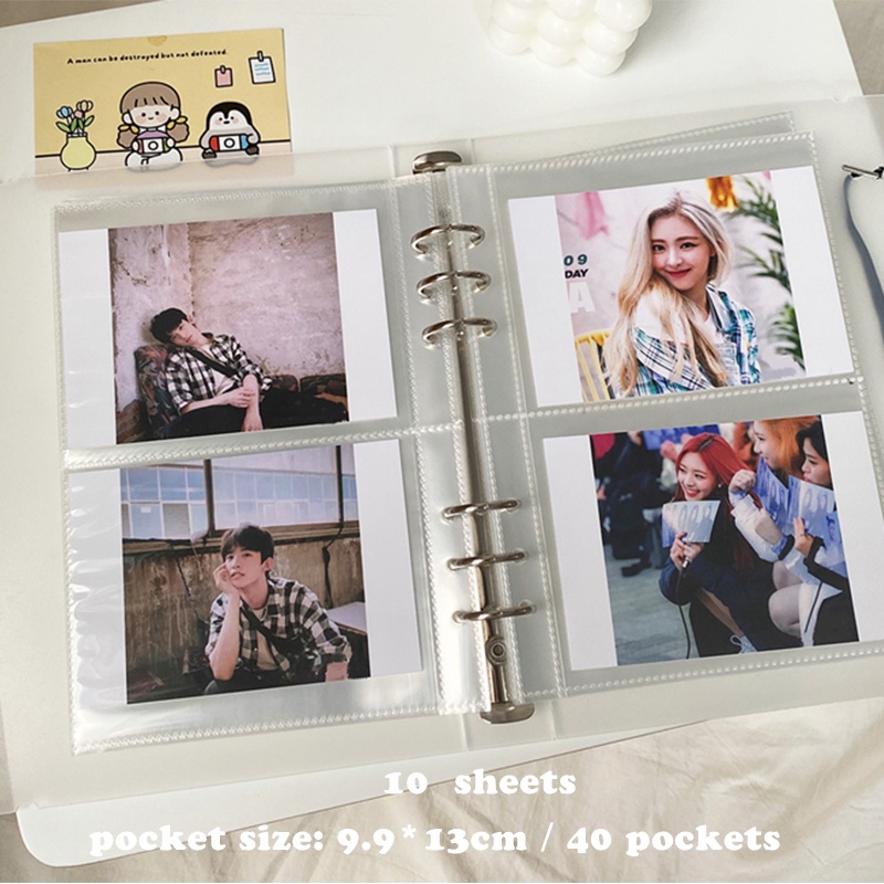 Ohaya A5 blinder Card Collection book Polaroid Photo Album idol card ...