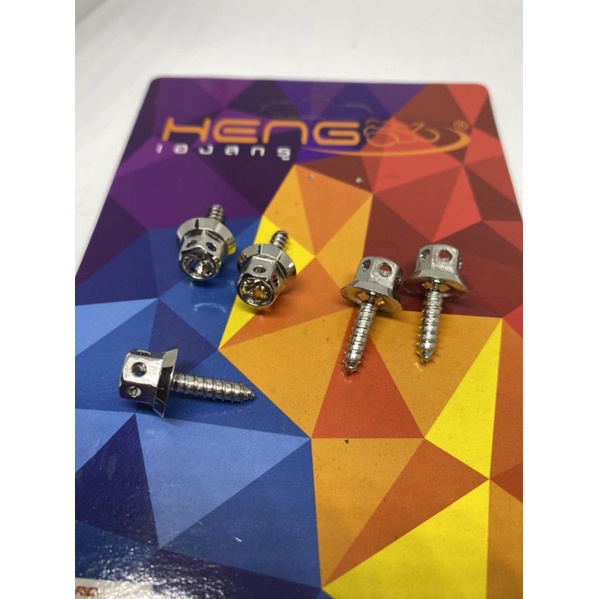 HENG 5X15 White Gold Body Bolt Screw Flower Type (1 PIECE) | Shopee ...