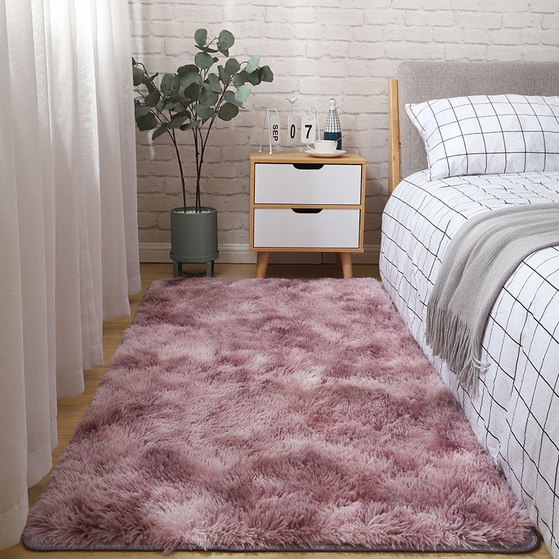 Large Size Bed room Tie-dyed Carpets Plush Living Room Soft Carpets ...