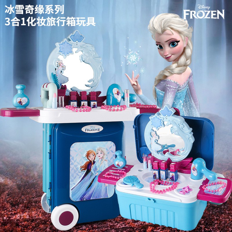 Minnie FROZEN Makeup Box Disney Toys Mickey/Pretend Play 3IN1 Luggage ...