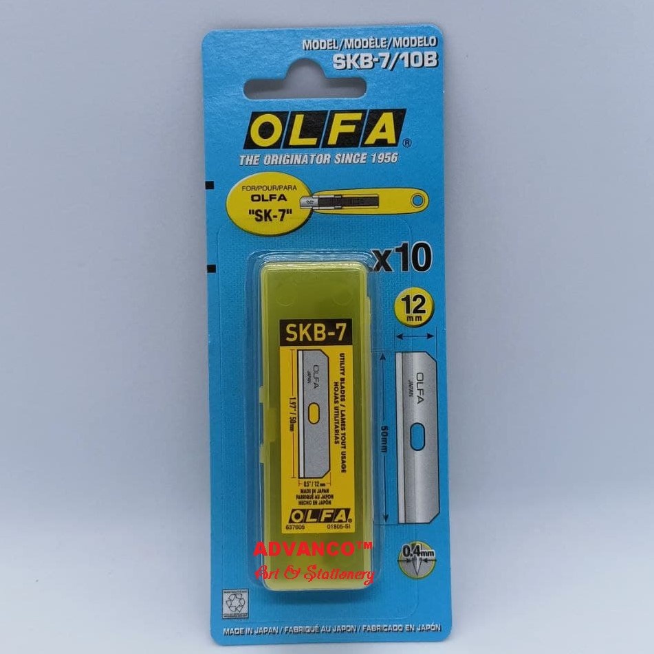 OLFA CUTTER (SKB-7/10B) BLADE MODEL SK-7 (10PCS/PACK) | Shopee Malaysia