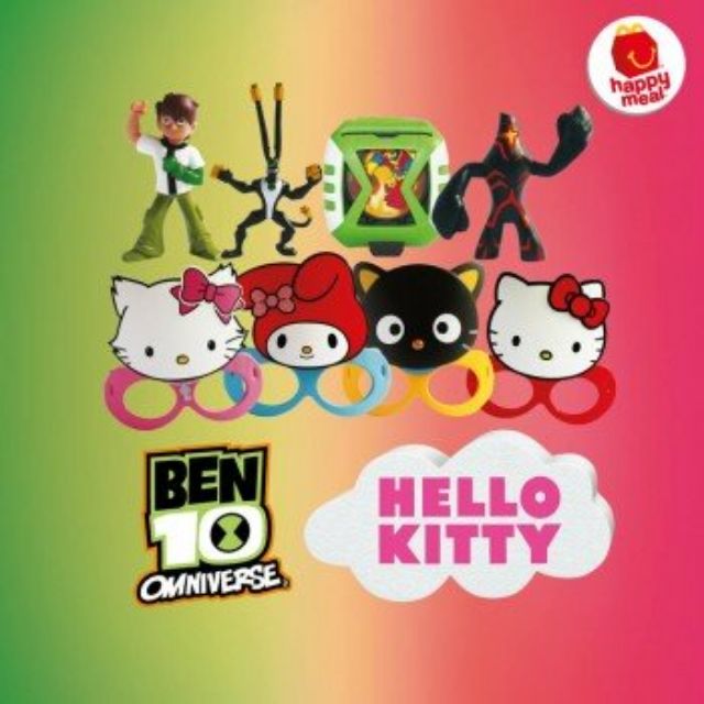 Ben 10, Hello Kitty & Melody Mcdonald's Mcdonalds Mcdonald Mcd Happy ...