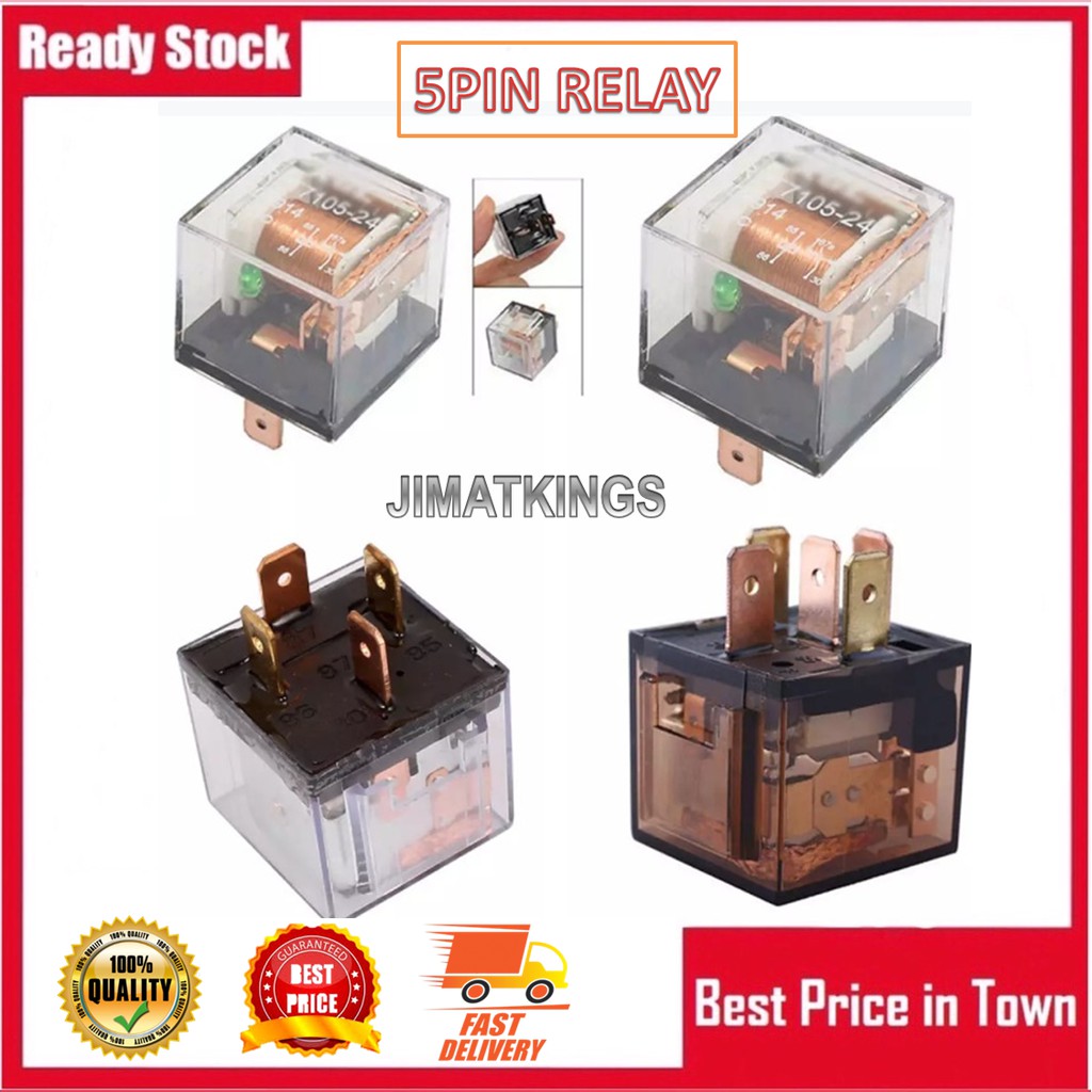 12V 80A 5 PIN Automotive Car Relay with LED (1PCS) | Shopee Malaysia