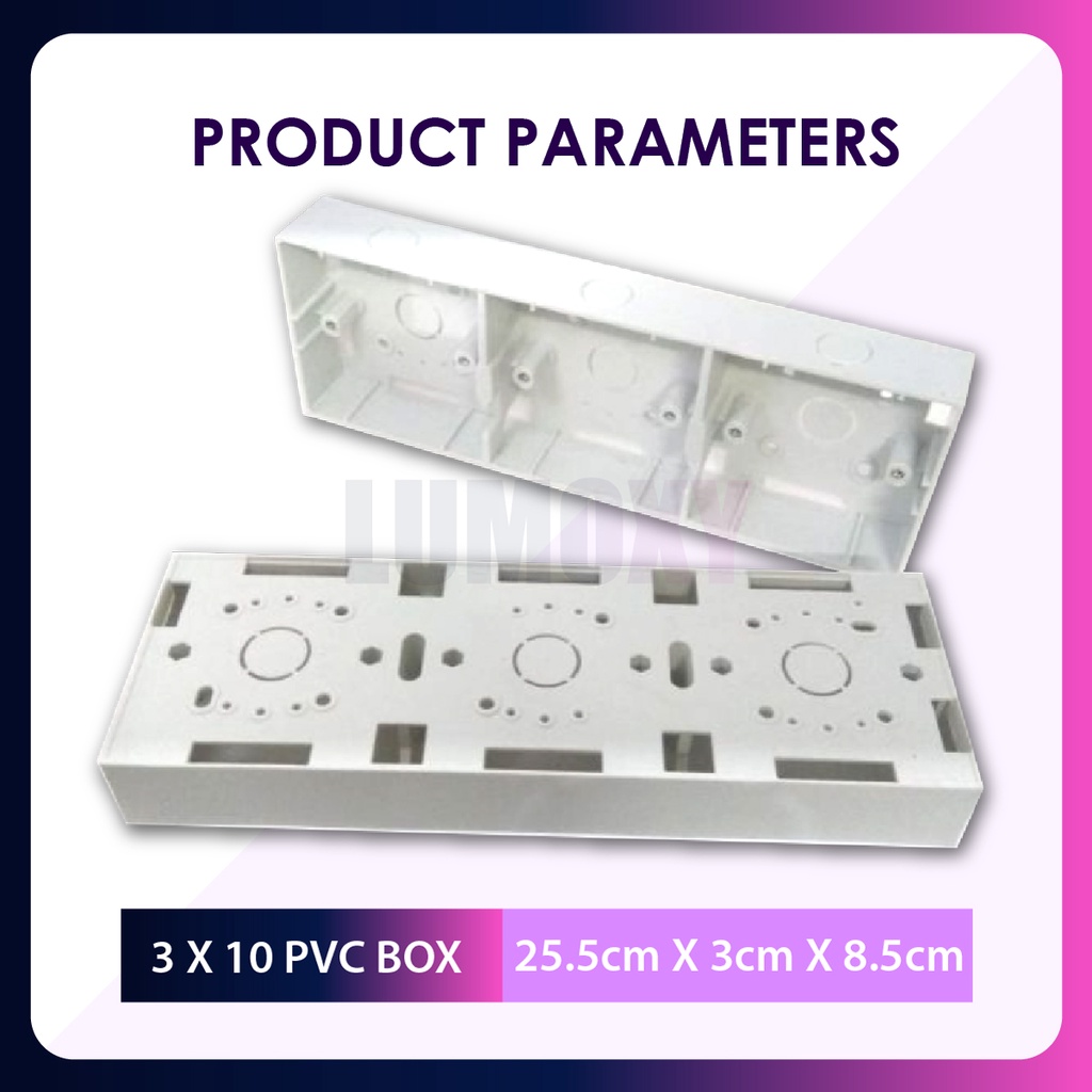 LMY_ PVC Surface Type Nut Box Switch Base Wall Plug Socket Bases ...