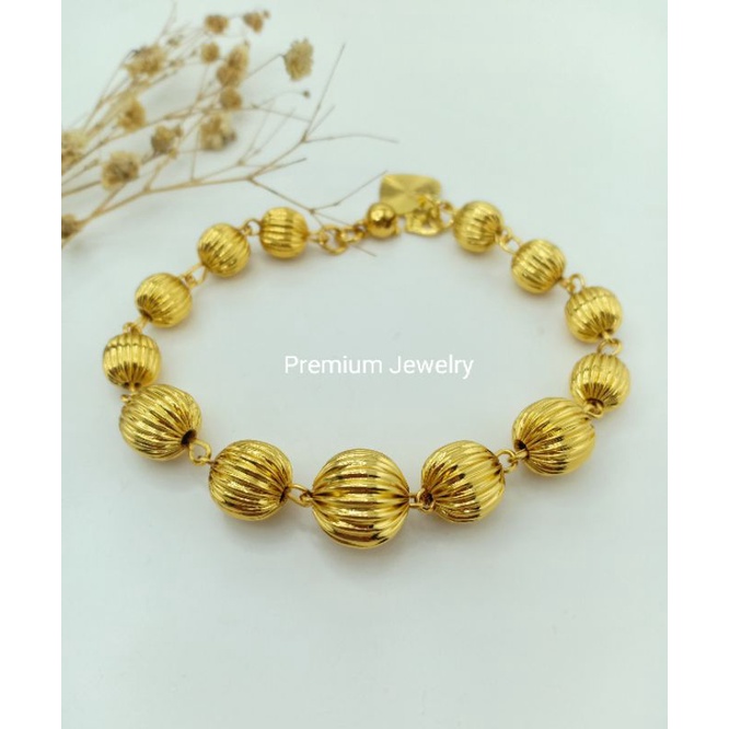 Emas Sadur 24k Gelang Tangan Boba Besar 💥 Viral 🔥 Hot Item HARGA BORONG ...