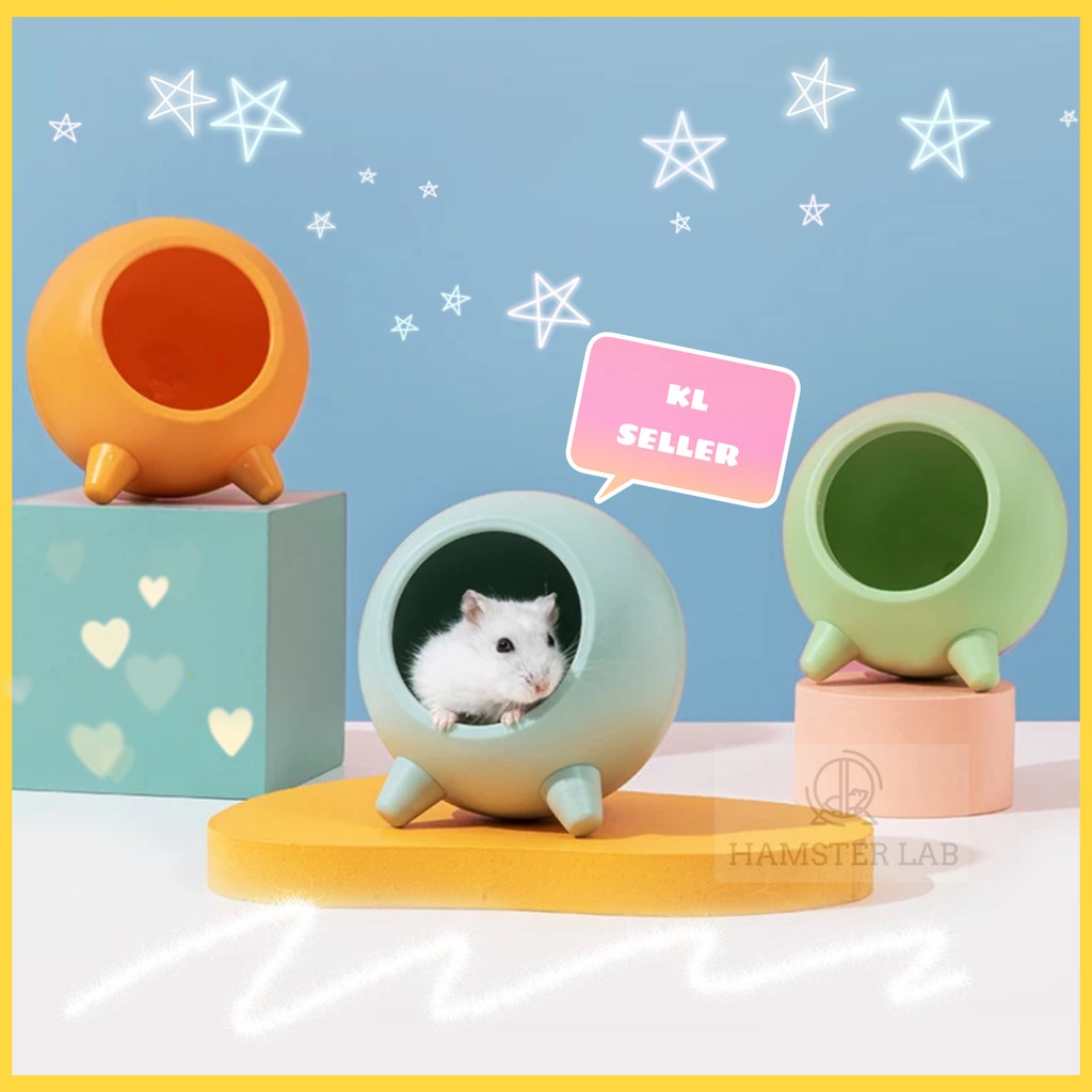 UFO Hamster Ball House Hamster Nest UFO Space Hamster Villa Small House ...