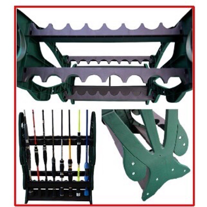 Rak Tempat Letak Joran Pancing Ikan Fishing Rod Rack / Rod Stand / Rod ...