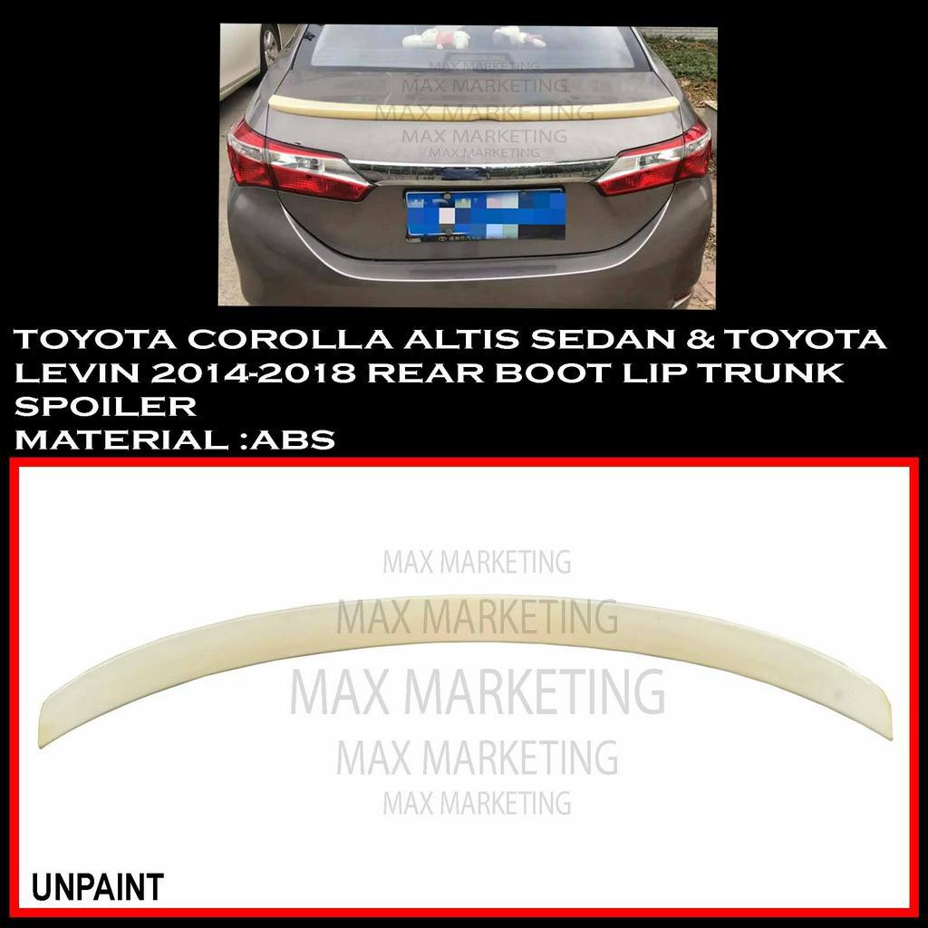 TOYOTA COROLLA ALTIS SEDAN &TOYOTA LEVIN 2014-2018 REAR BOOT LIP TRUNK ...
