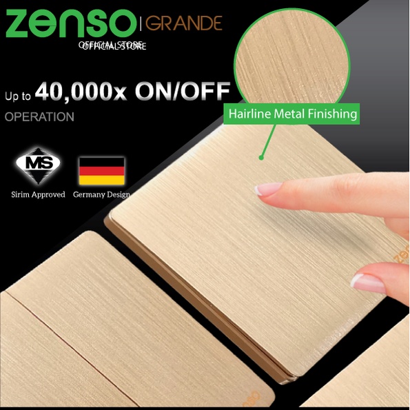 [SIRIM][Ready Stock]ZENSO Switch - Grande Gold Series Switches ...
