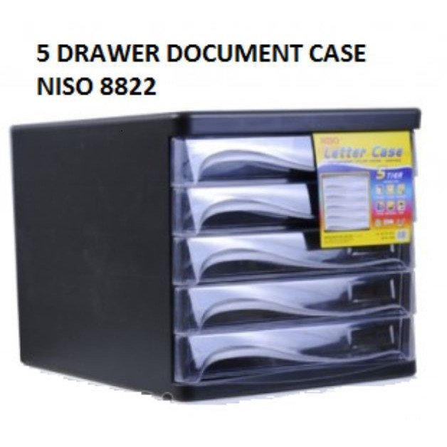 Niso 8822 Letter Case / Letter Drawer 5 Tiers / 5 Layer Document Case ...
