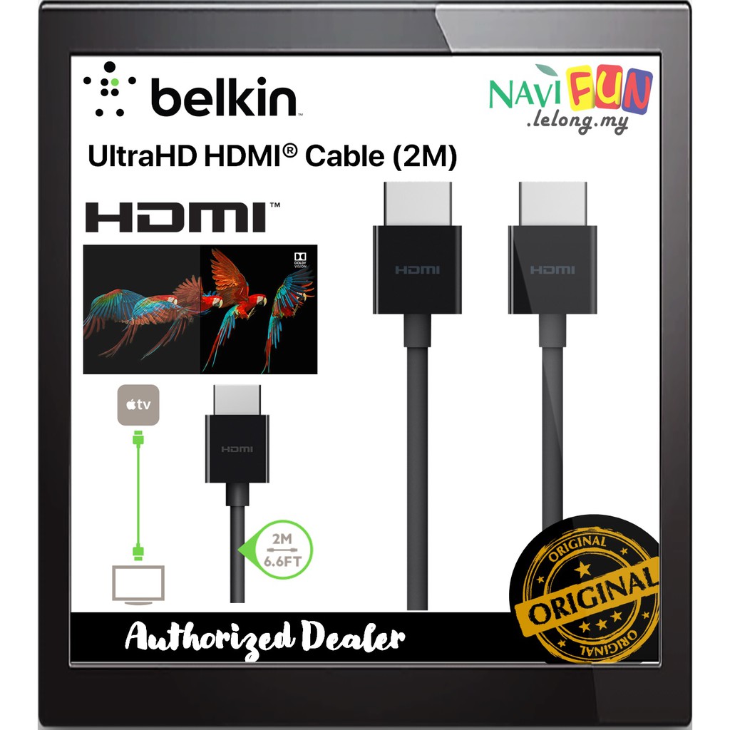 [Supports 8K 4K HDR (Dolby Vision and HDR 10) ] BELKIN (ORI) Ultra HD ...