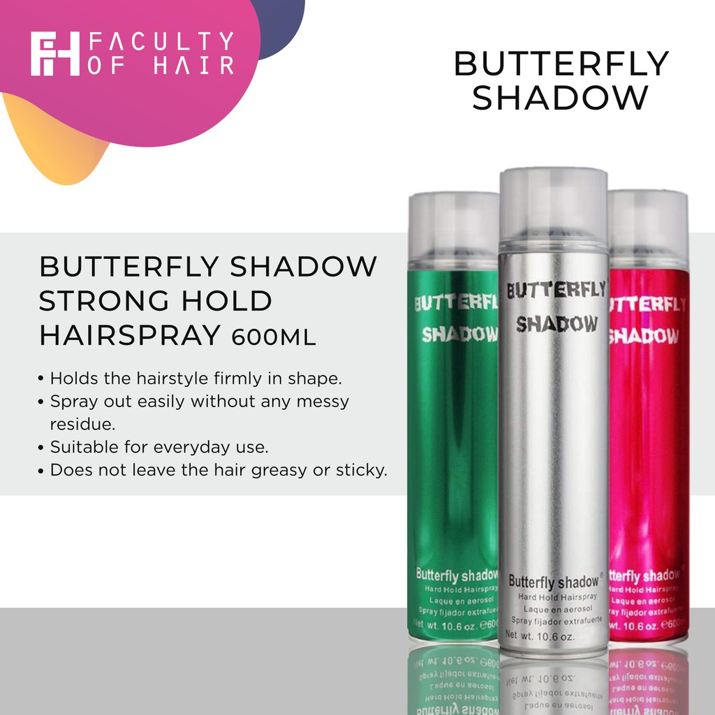 Butterfly Shadow Strong Hold Hair Spray (600ml) | Shopee Malaysia